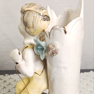 Ucagco | Accents | Vintage Child Jumping Rope Figurine Small Bud Vase ...